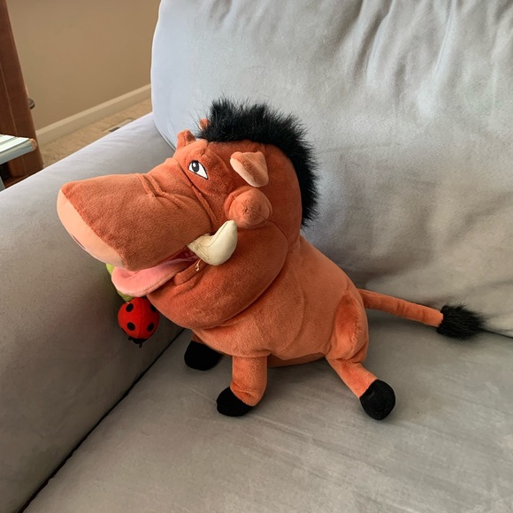 Disney | Toys | Disney Lion King Pumba Plush Stuffed Animal | Poshmark